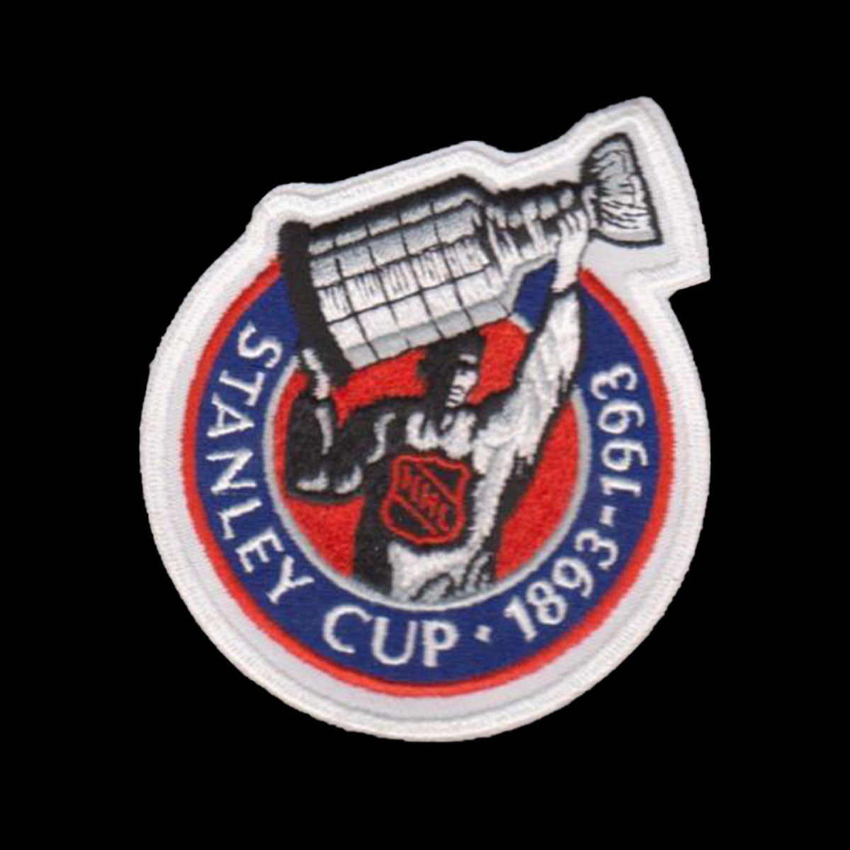 1993 NHL 100th Anniversary Stanley Cup Trophy Patch English Version ...