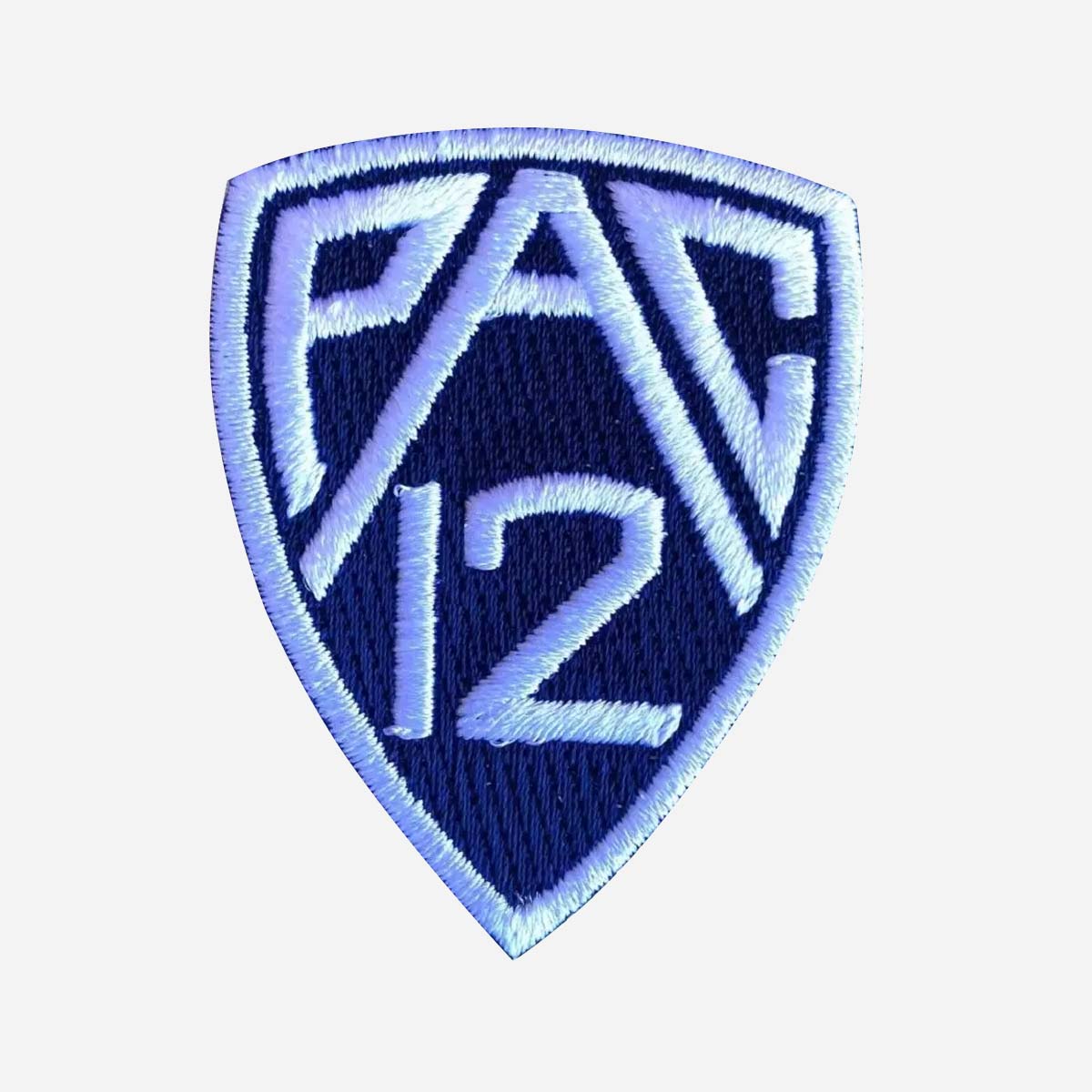 Pac 12 Patch NCAA College Football Basketball Jersey White & Navy Blue ...